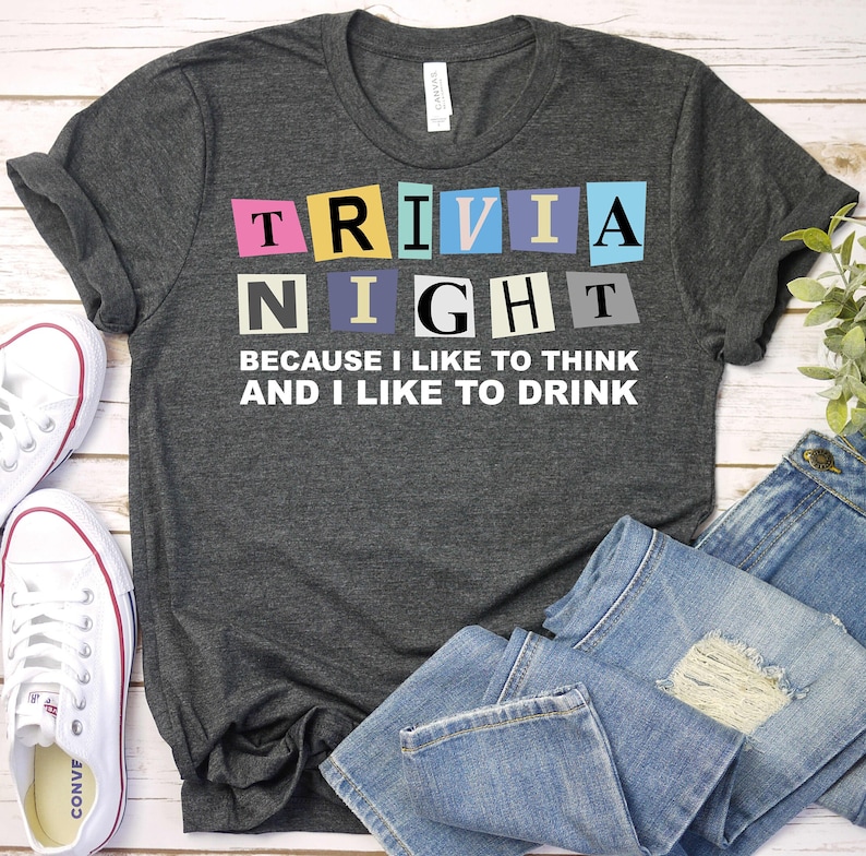 Trivia Night Shirt,trivia Gifts,trivia Party Shirt,trivia Night Game ...