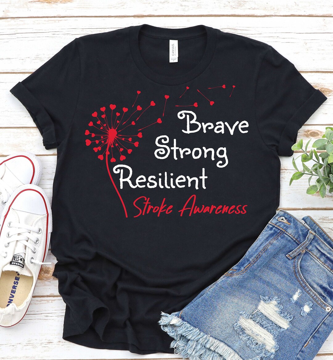 Stroke Awareness Month Shirt,stroke Awareness Shirt,stroke Support Red ...