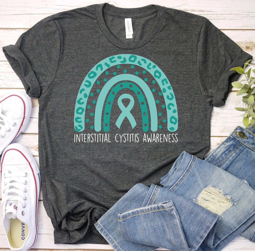 Interstitial Cystitis Awareness Shirt, Interstitial Cystitis Teal ...