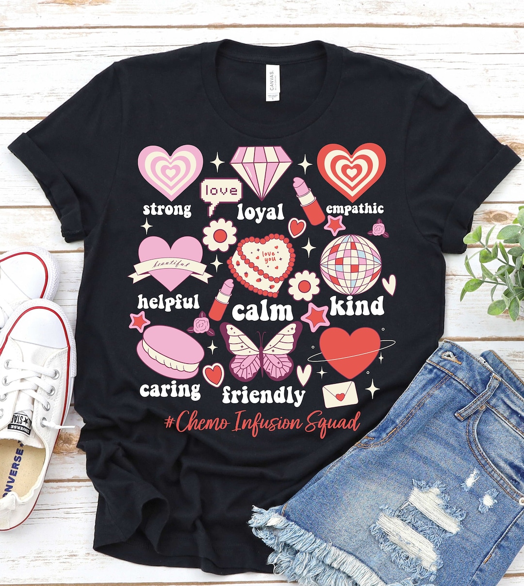 Valentines Day Chemo Infusion Nurse Shirt,groovy Oncology Nurse ...