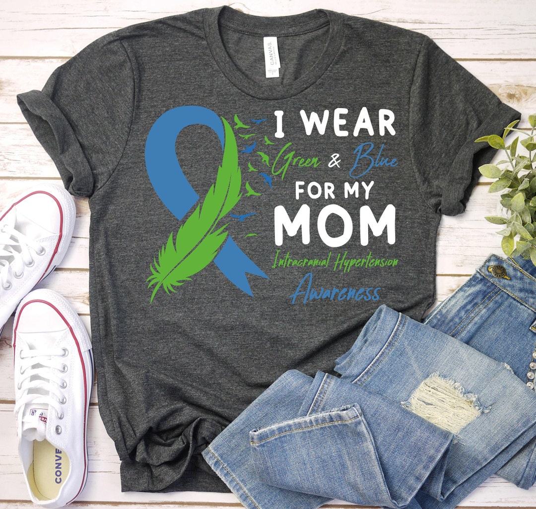 Intracranial Hypertension Awareness Shirt,iih Ribbon Shirt,iih Support ...