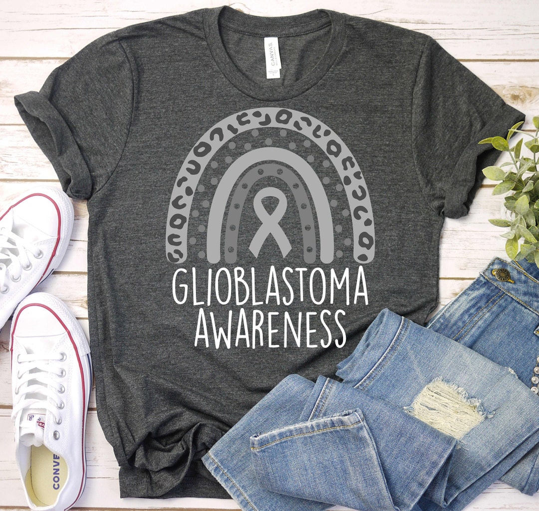 Glioblastoma Awareness Shirt,brain Cancer Awareness Shirt,glioblastoma ...