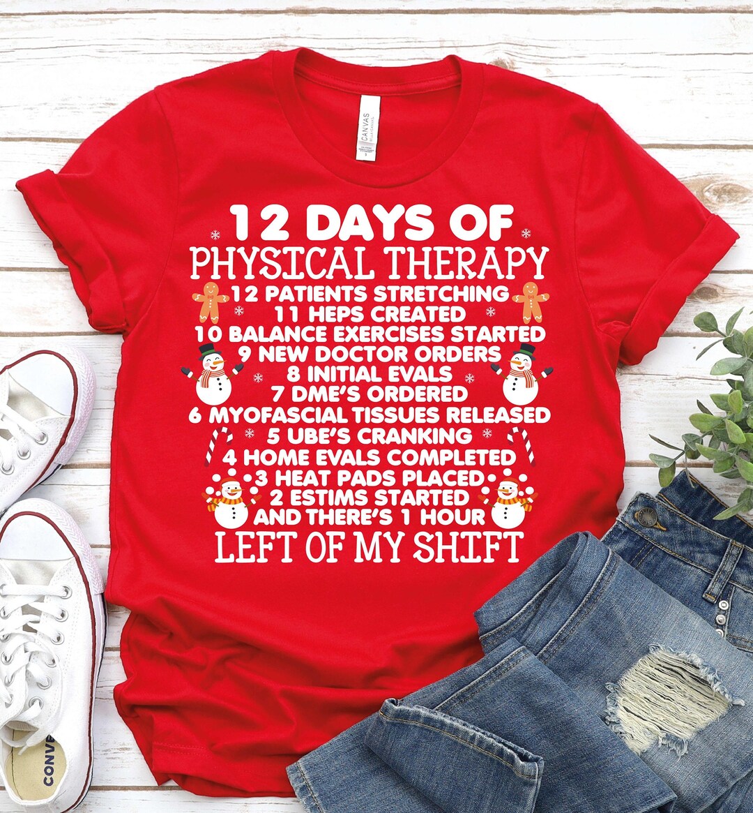 Christmas Physical Therapist Shirt, PT Christmas Shirt, PTA Shirt ...