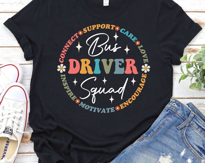 Custom School Bus Shirt, Personalization Transportation Shirt, First ...