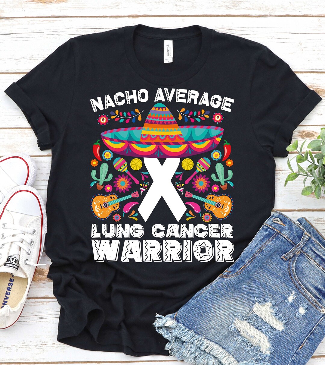 Nacho Average Lung Cancer Warrior-lung Cancer Awareness Shirt,lung ...