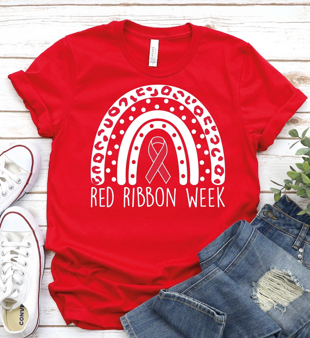 Red Ribbon Week Shirt,red Ribbon Week Awareness Shirt,red Ribbon Shirt ...