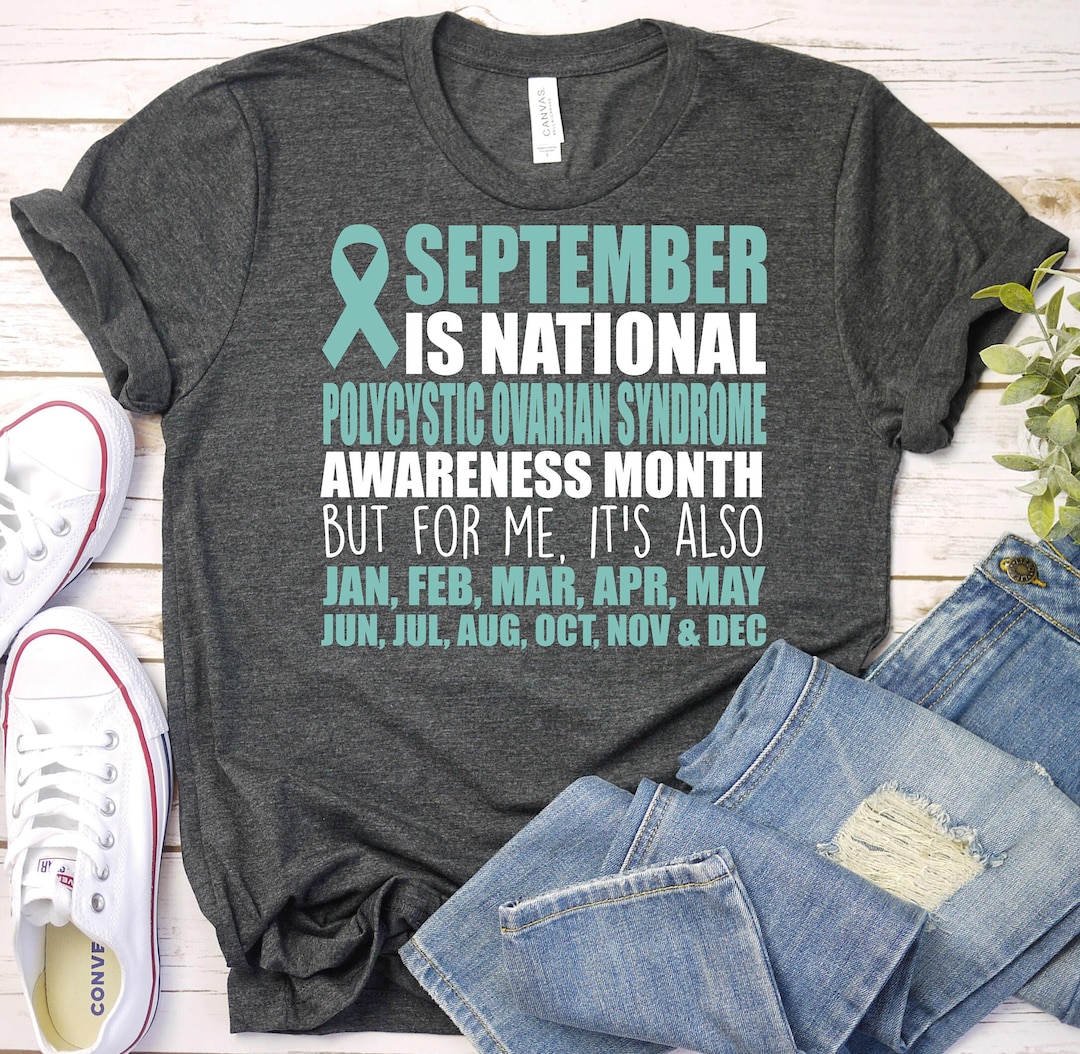 PCOS Awareness Shirt,polycystic Ovarian Syndrome Awareness Shirt,pcos ...