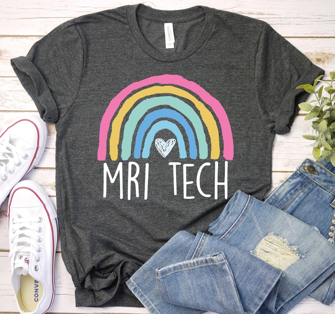 MRI Technologist Rainbow, MRI Shirt, Radiology Shirt, Xray Shirts,xray ...
