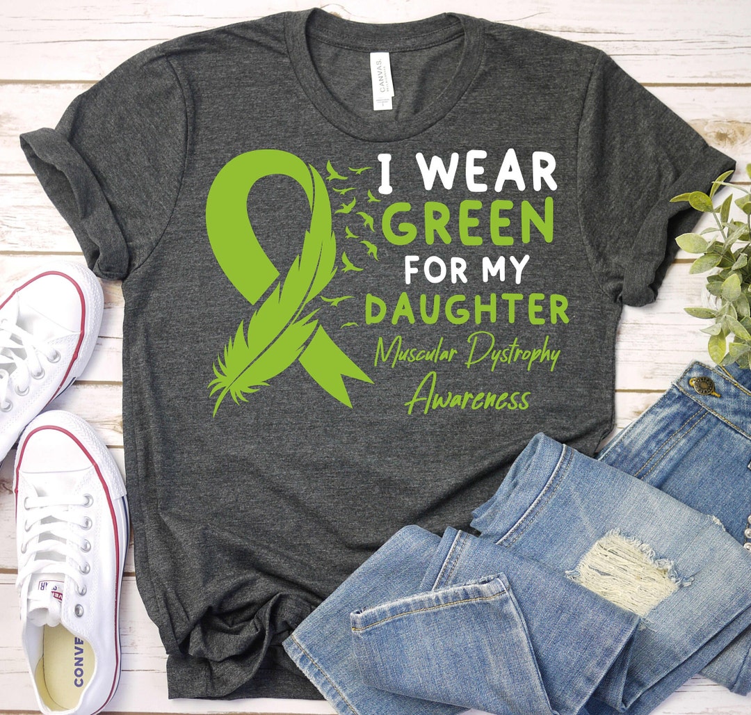 Muscular Dystrophy Awareness Shirt,muscular Dystrophy Lime Green Ribbon ...