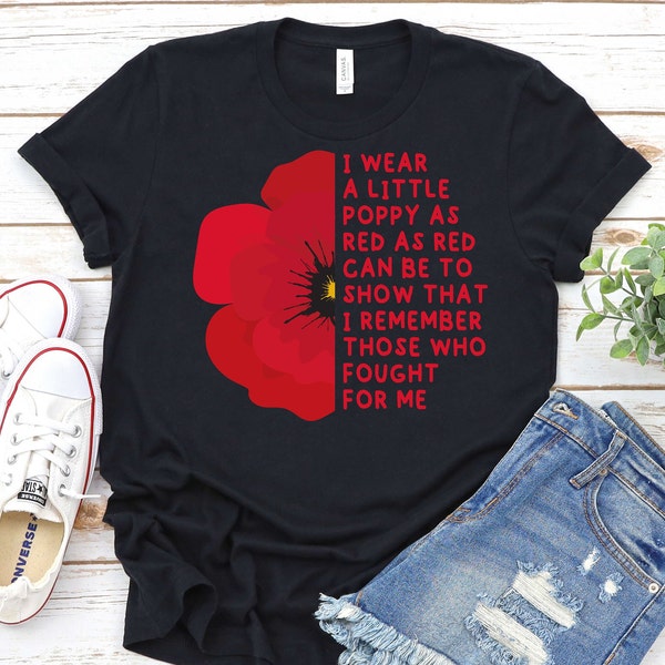 Memorial Day Poppy Shirt - Etsy