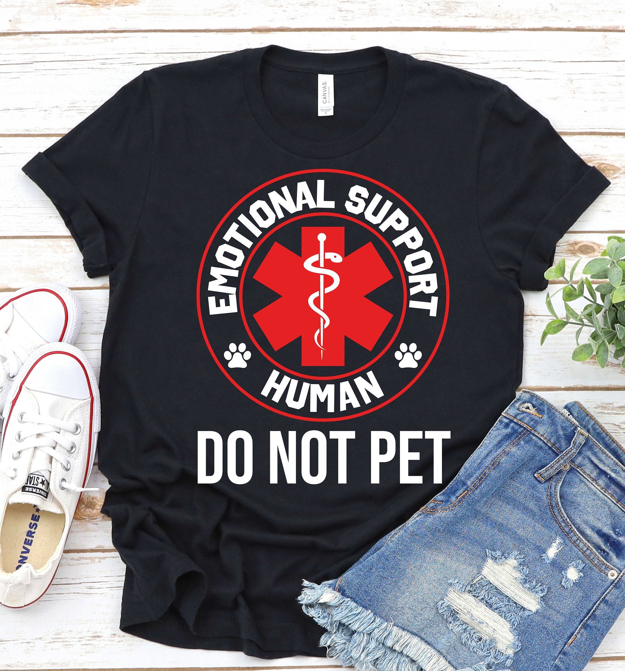 Emotional Support Human Do Not Pet Service Dog Love Humor - Etsy