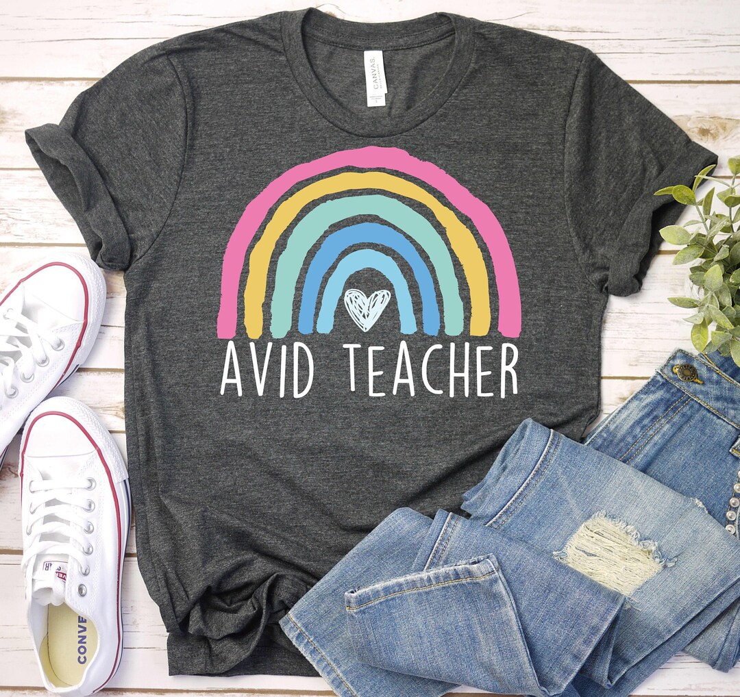 Avid Teacher Shirt, Boho Rainbow Back to School Shirt, AVID Teacher ...