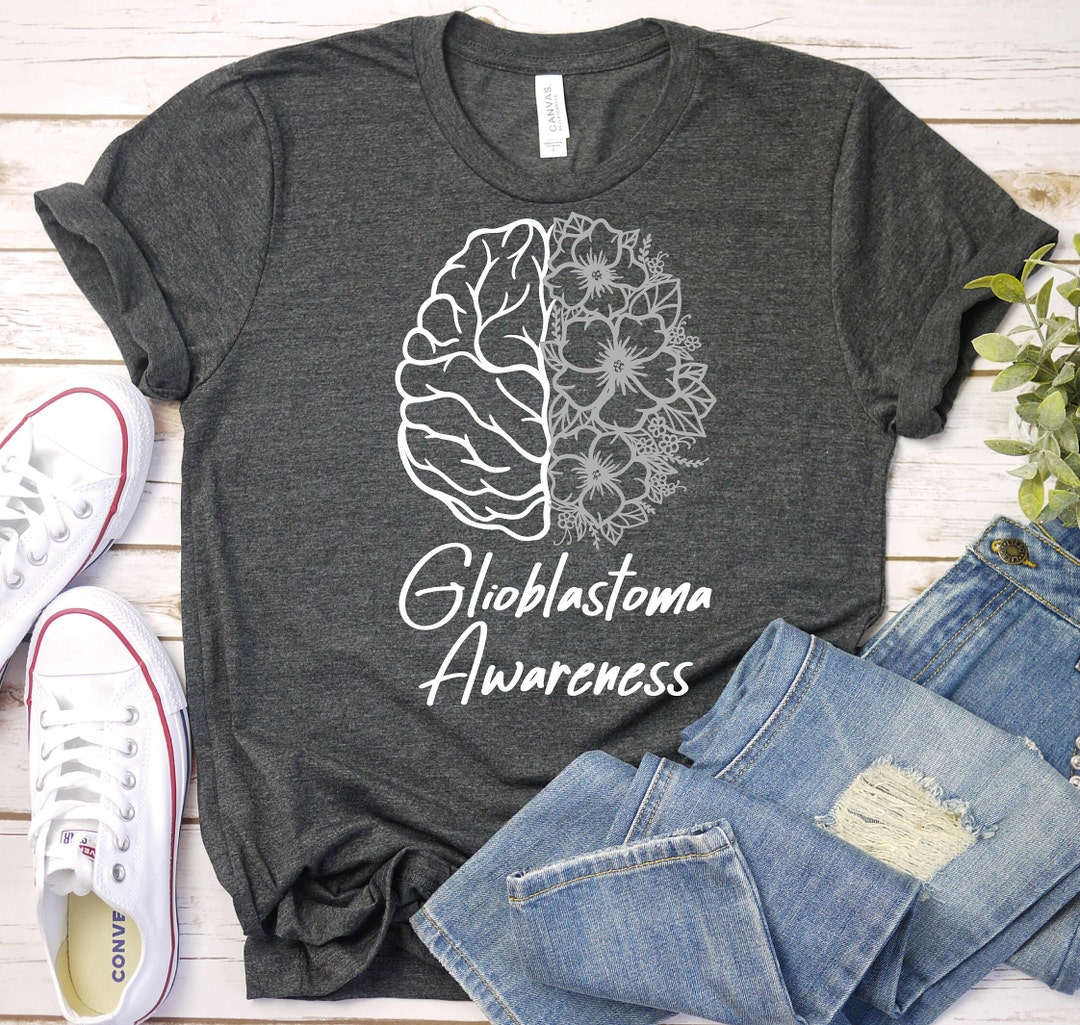 Glioblastoma Awareness Shirt,brain Cancer Awareness Shirt,glioblastoma ...