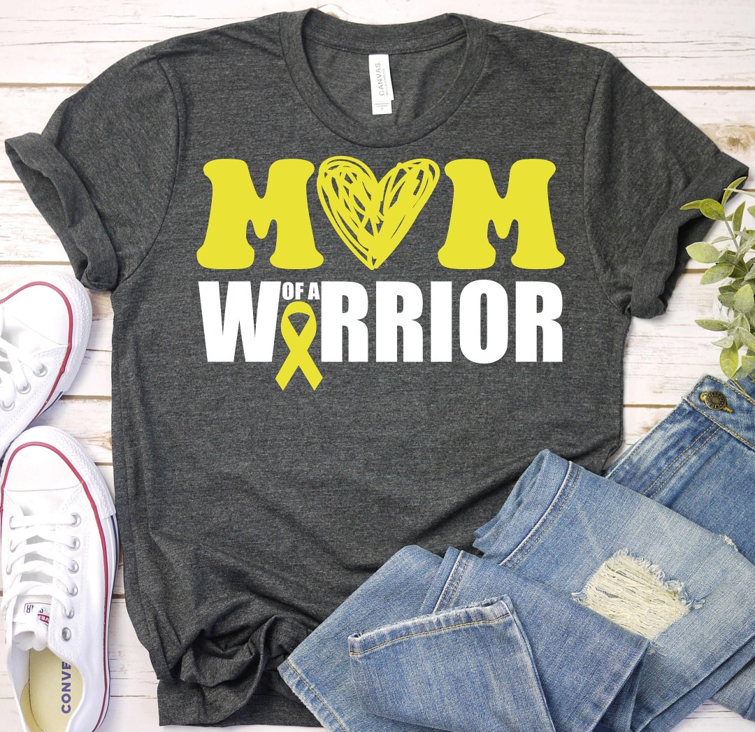 DIPG Awareness Shirt,childhood Cancer Warrior Yellow Ribbon T-shirt ...
