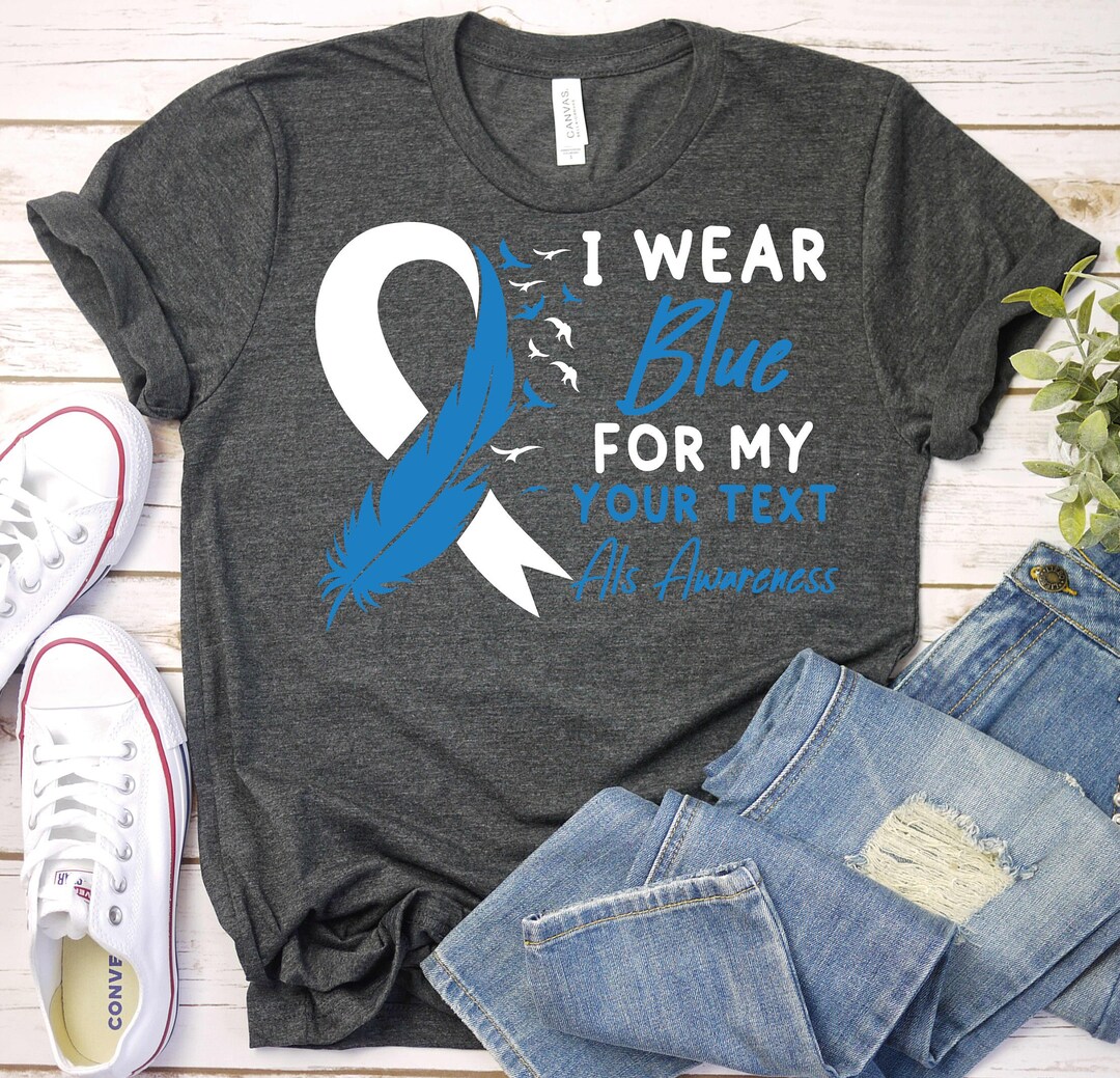 Personalized ALS Awareness Month Shirt,custom ALS Support Shirt ...