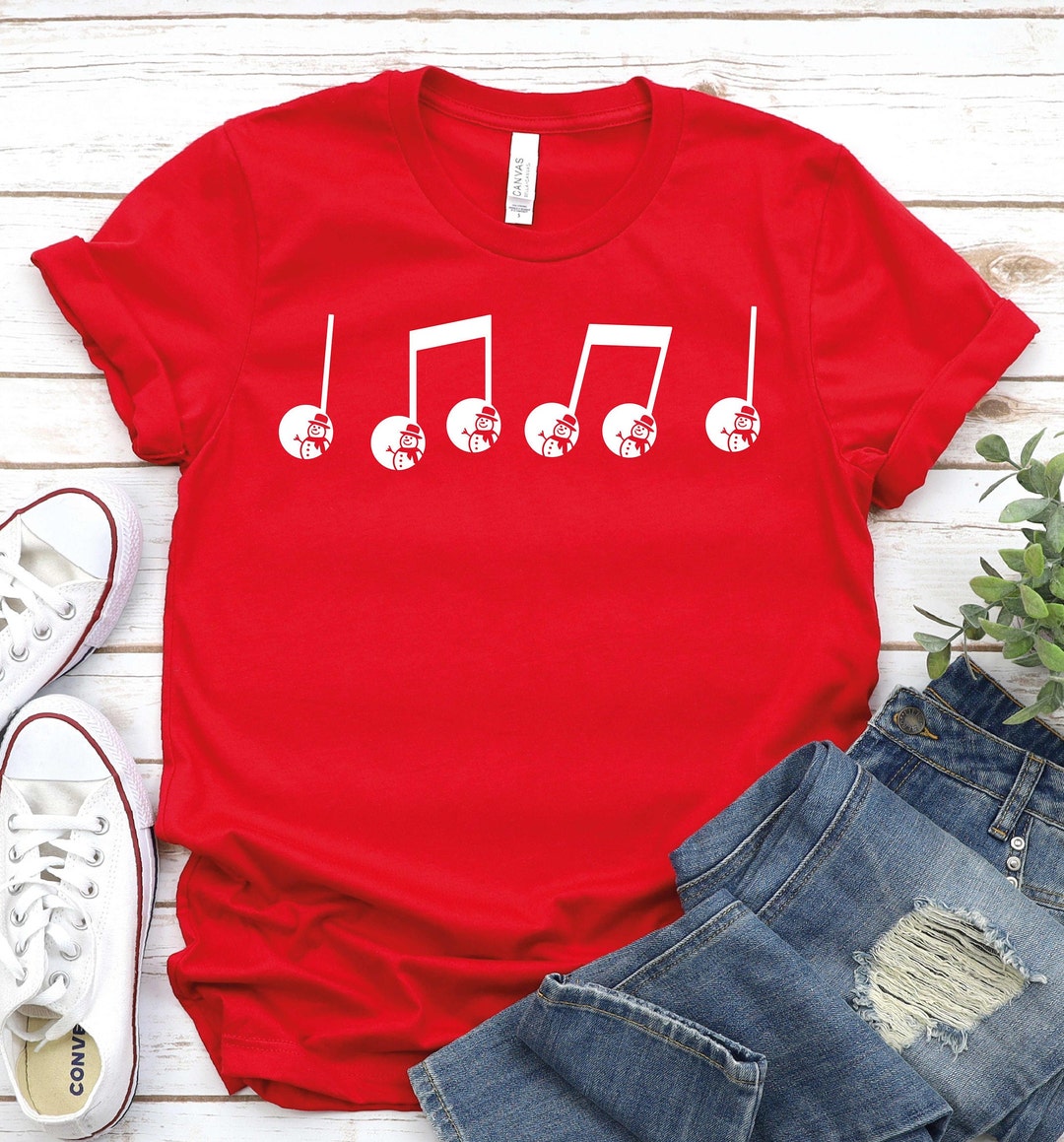 Christmas Music Note Shirt, Christmas Music Teacher Shirt, Christmas ...