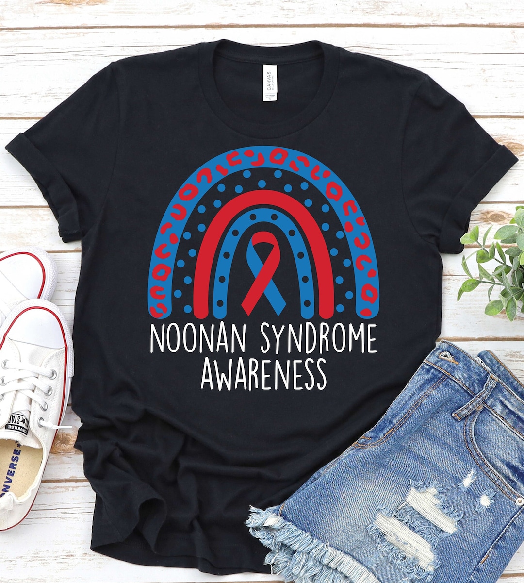 Noonan Syndrome Awareness Shirt,noonan's Syndrome Ribbon Shirt,noonan ...