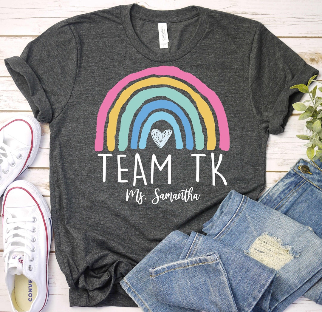TK Teacher Shirt, Custom TK Shirt,transitional Kindergarten Teacher ...