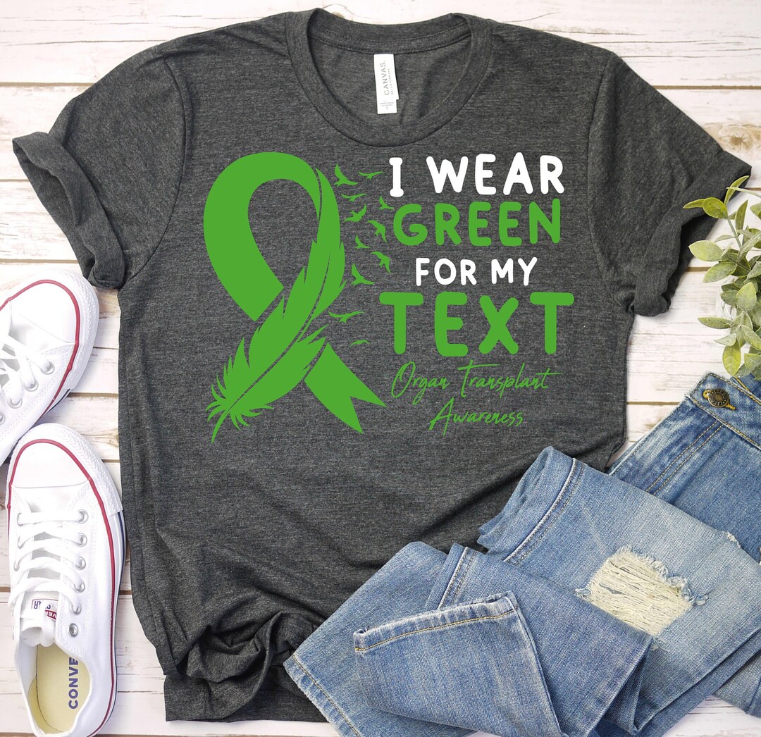 Custom Organ Transplant Awareness Shirt, Personalized Kidney Disease ...