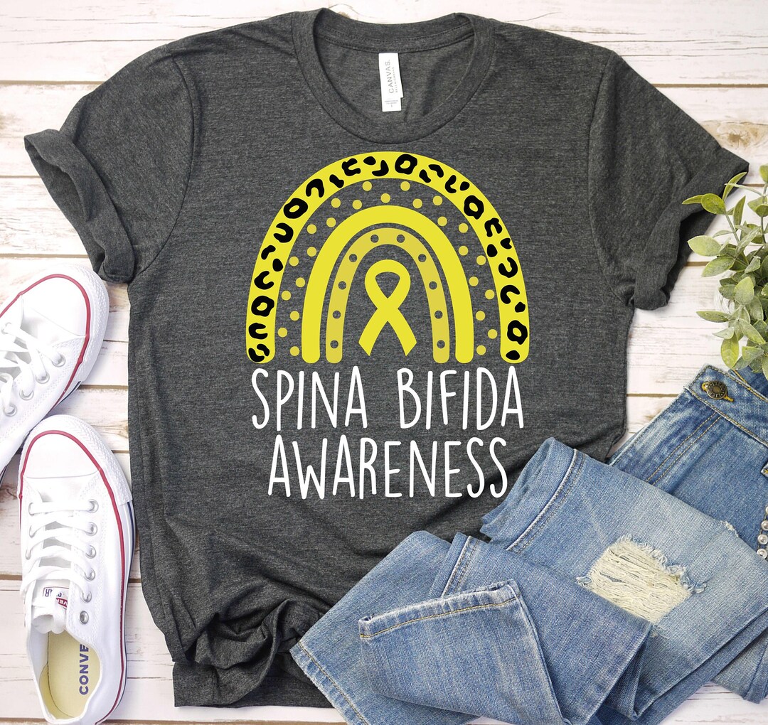 Spina Bifida Awareness Shirt,spina Bifida Shirt,spina Bifida Support ...