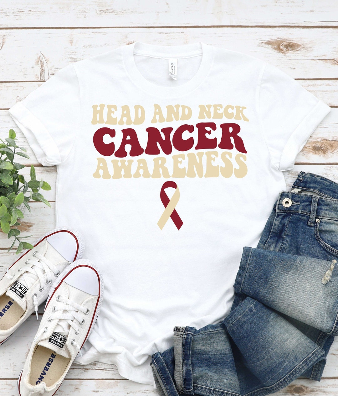 Head & Neck Cancer Awareness Shirt,head and Neck Cancer Support,head ...