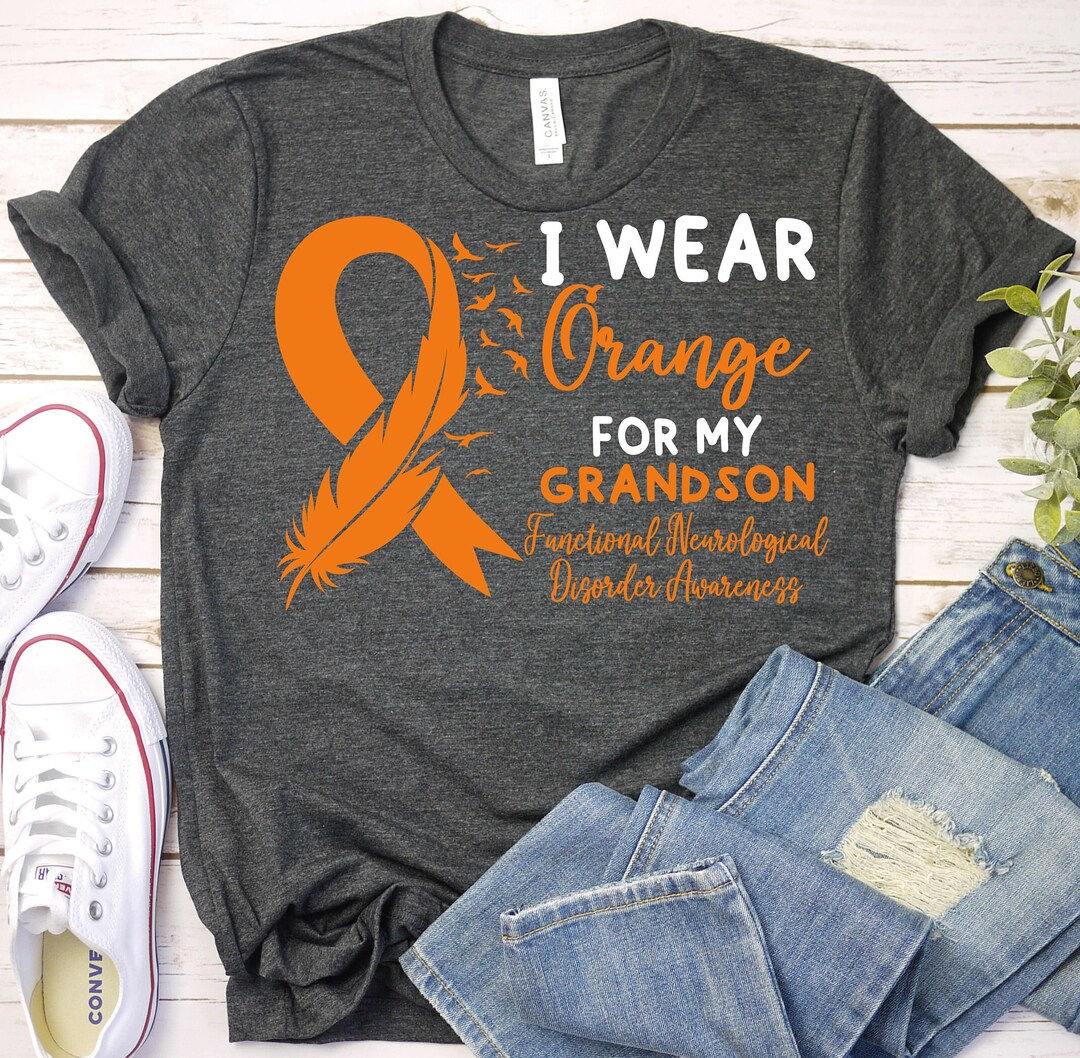 Functional Neurological Disorder Awareness Shirt,fnd Awareness Orange ...