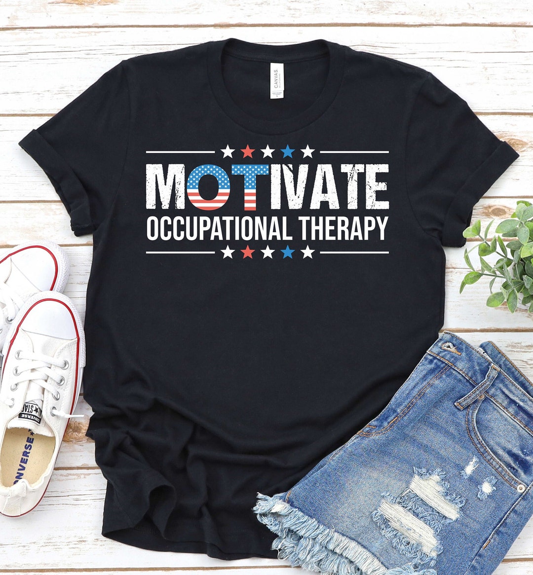 Occupational Therapy USA Flag Shirt,occupational Therapist Shirt ...