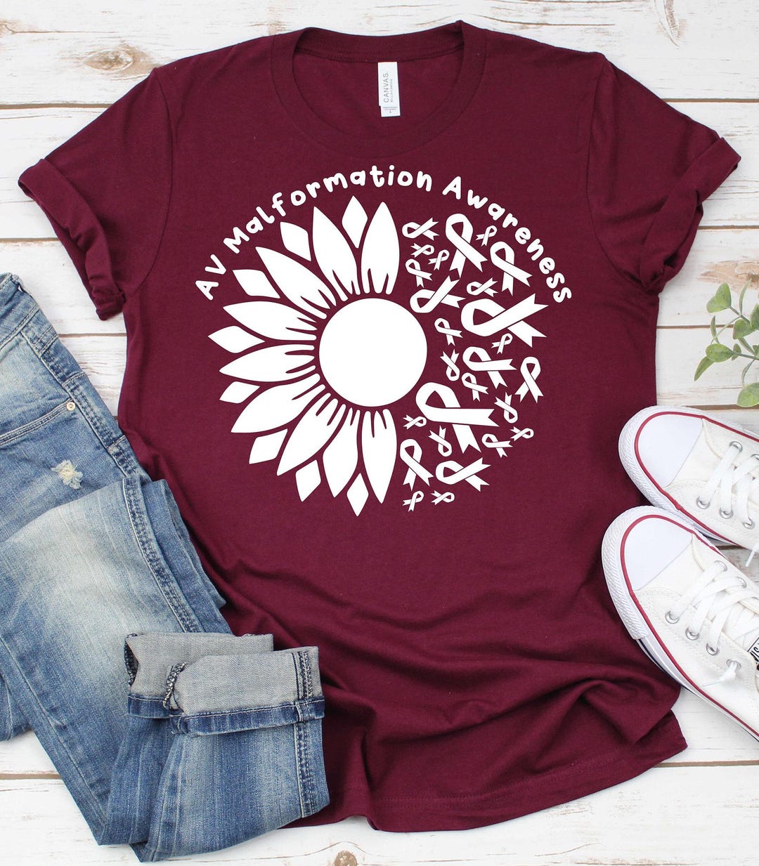 AV Malformation Awareness Shirt,avm Awareness Ribbon Shirt,brain Avm ...