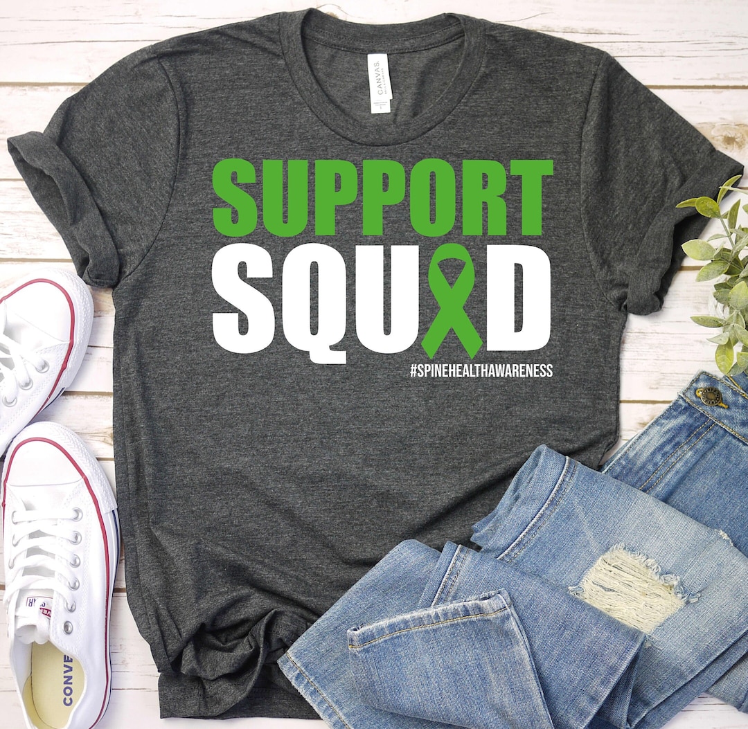 Spine Health Awareness Shirt,spine Health Green Ribbon,spinal Fusion ...