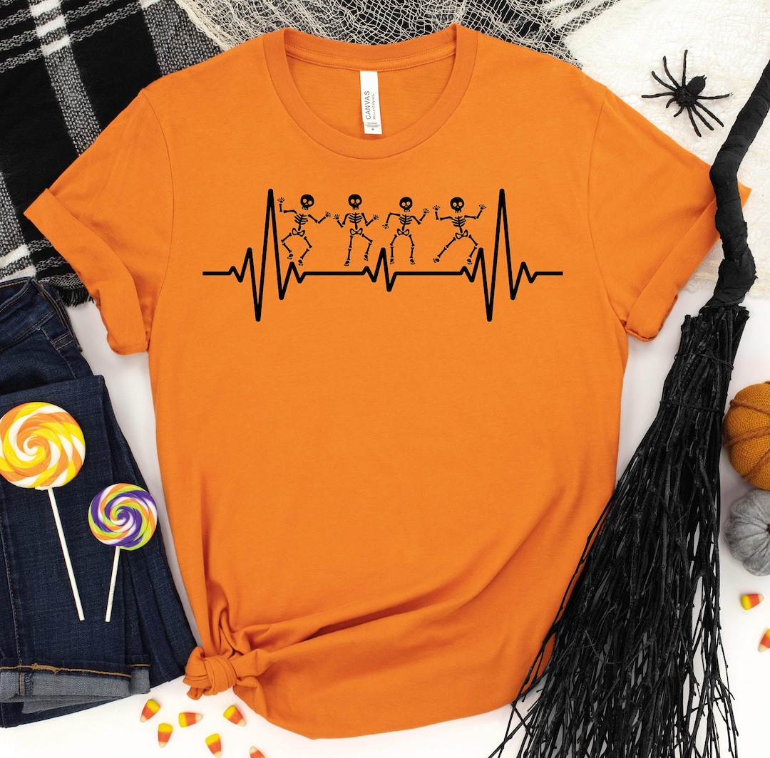 Nurse Heartbeat Shirt, Medical Heart Rhythm Shirt, Nurse Halloween ...