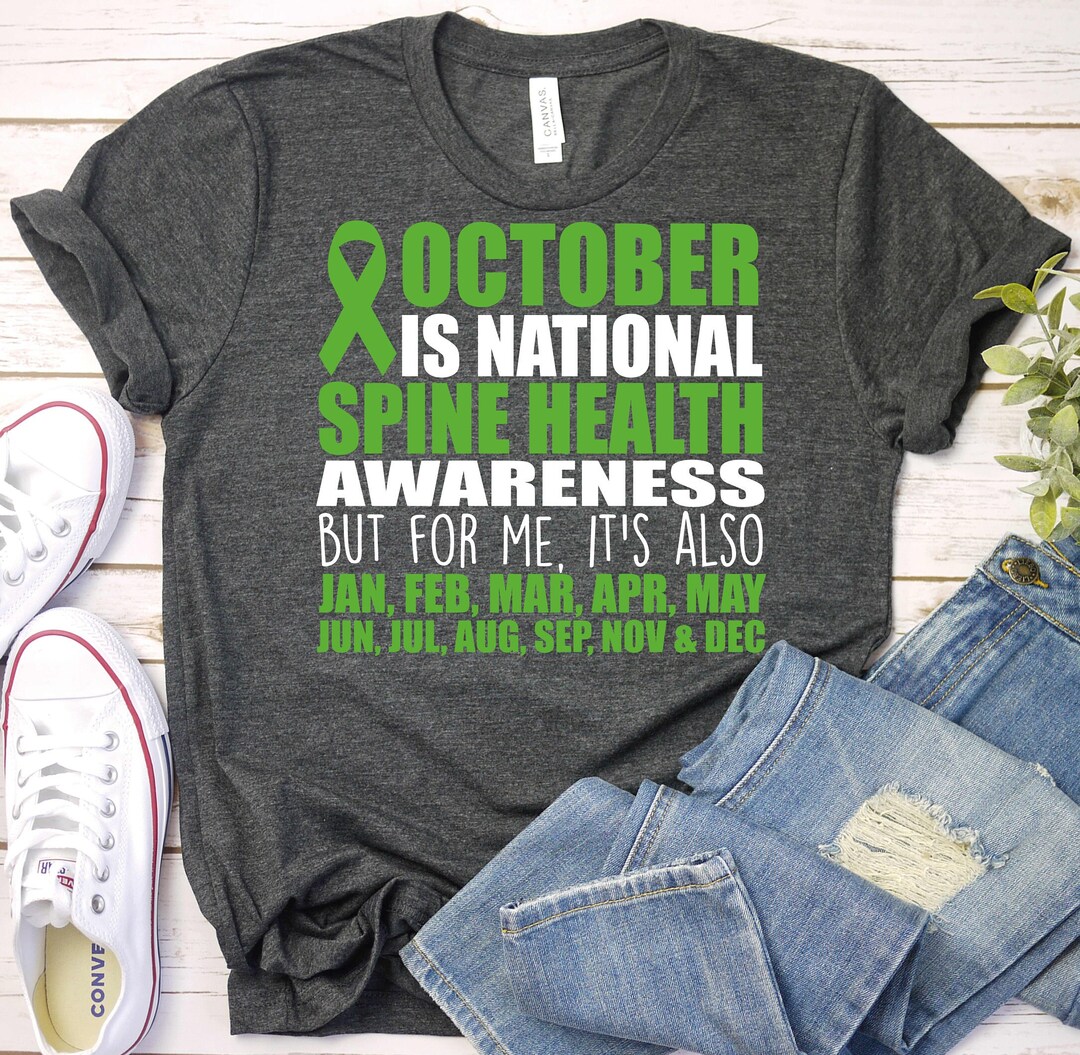Spine Health Awareness Shirt,spinal Fusion Awareness Shirt,back Surgery ...