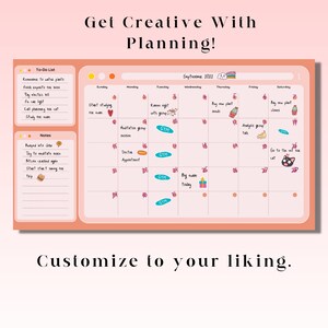 Printable Monthly Planner, Digital Monthly Calendar, Minimal Goodnotes ...