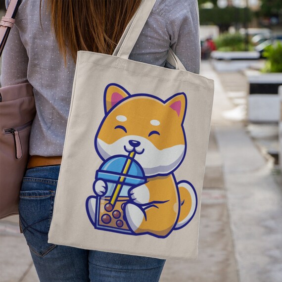 Boba Shiba Dog Svg Anime SVG Planner Stickers Kawaii Art | Etsy