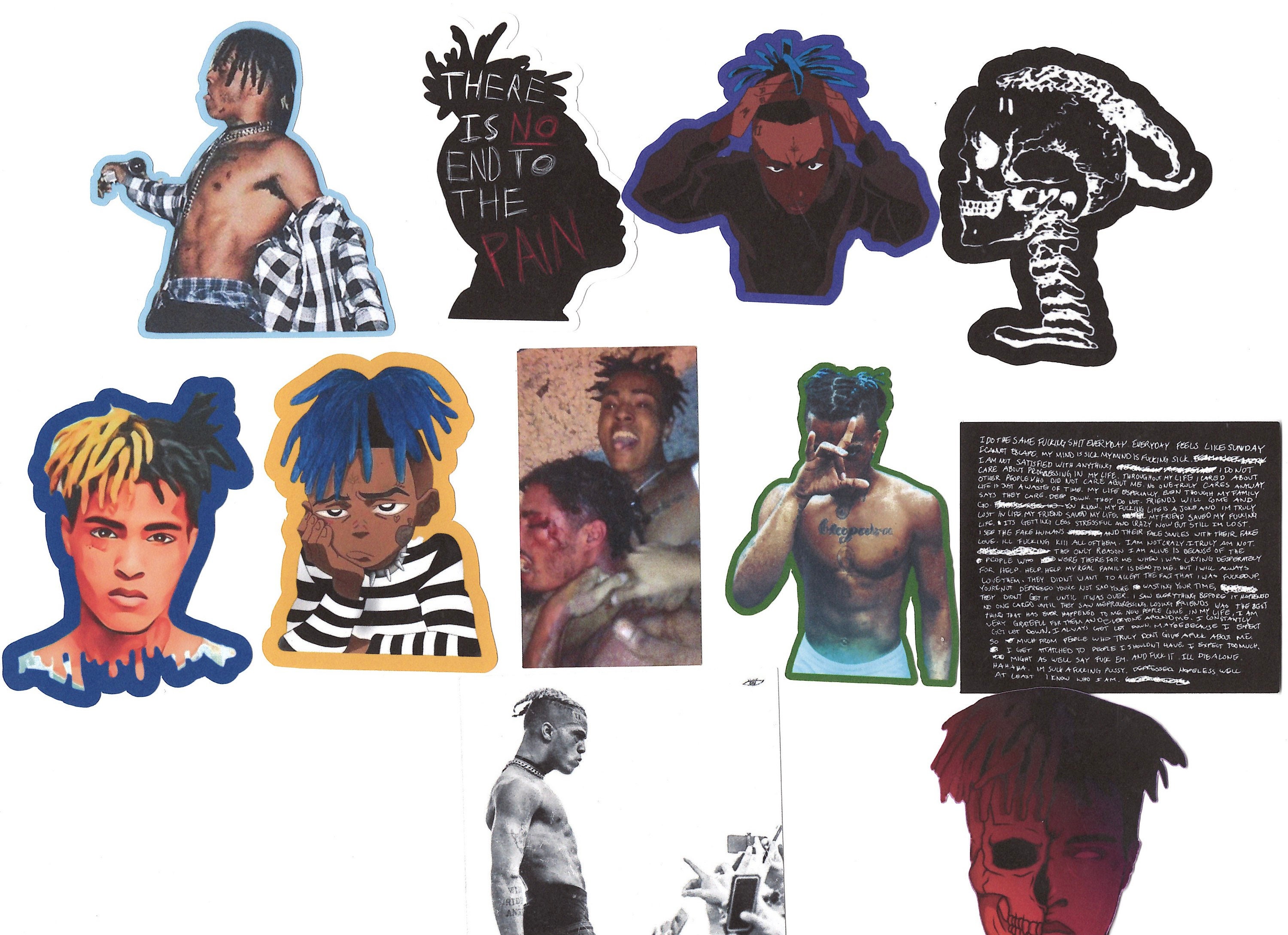 XXXTENTACION STICKERS - Etsy