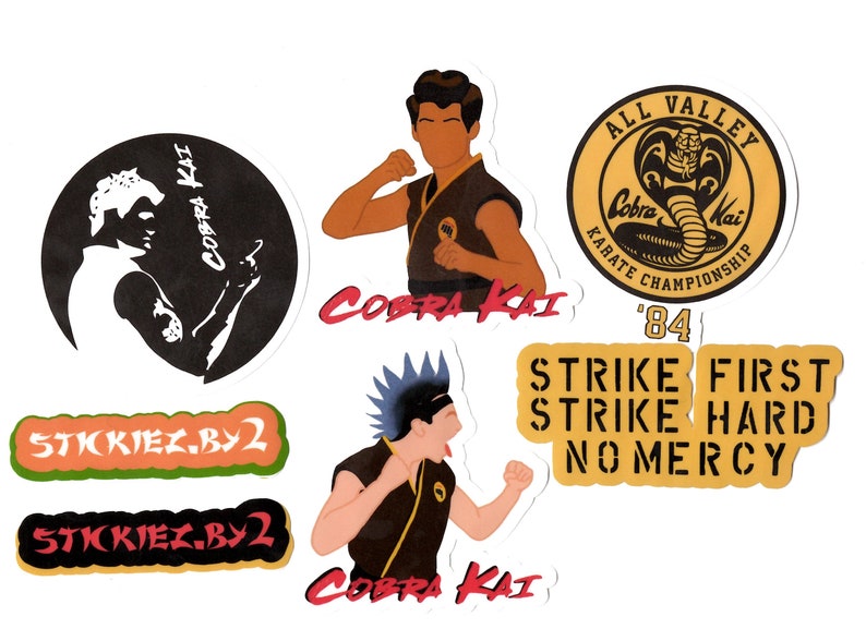 COBRA KAI STICKERS Karate Kid Mr Miyagi Netflix Shows - Etsy
