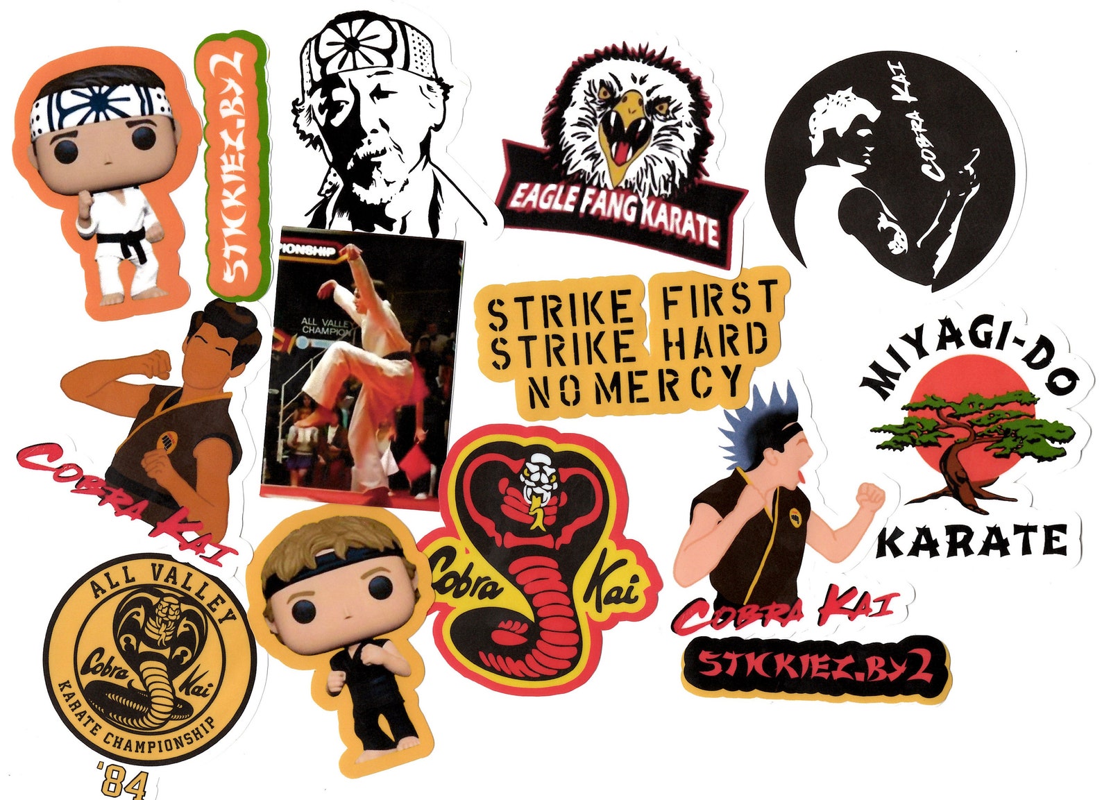 COBRA KAI STICKERS Karate Kid Mr Miyagi Netflix Shows - Etsy