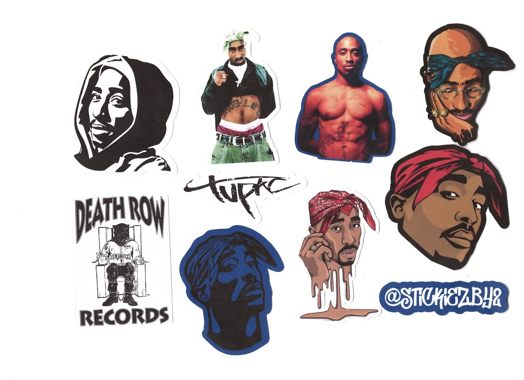 Tupac Stickers Tupac Shakur 2pac Makaveli Death Row - Etsy UK