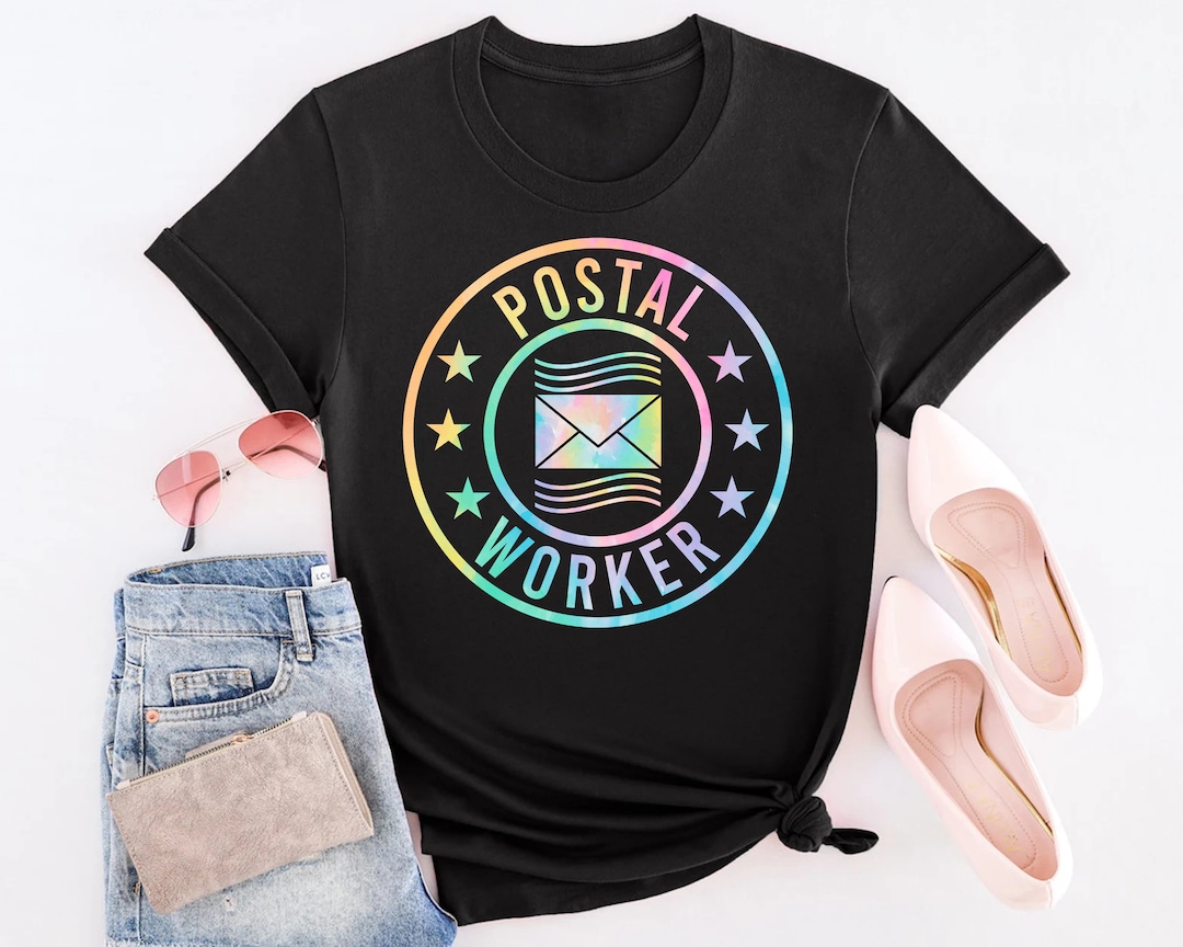 Postal Worker Tie Dye Shirt, American Postal Worker, Postal Life, Mail ...