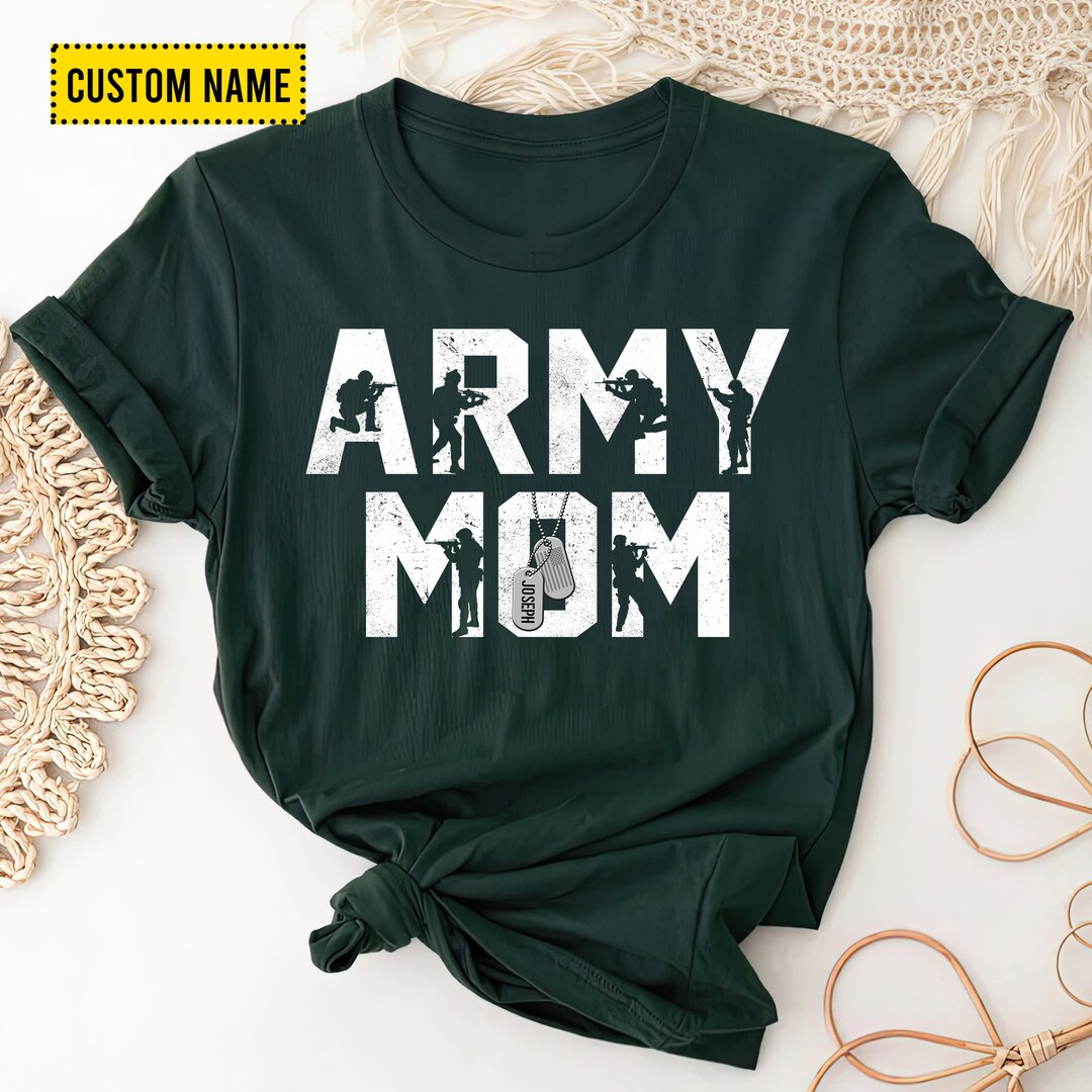 Custom Army Mom Shirt, Proud Army Mom Shirt, Military Mom Shirt ...