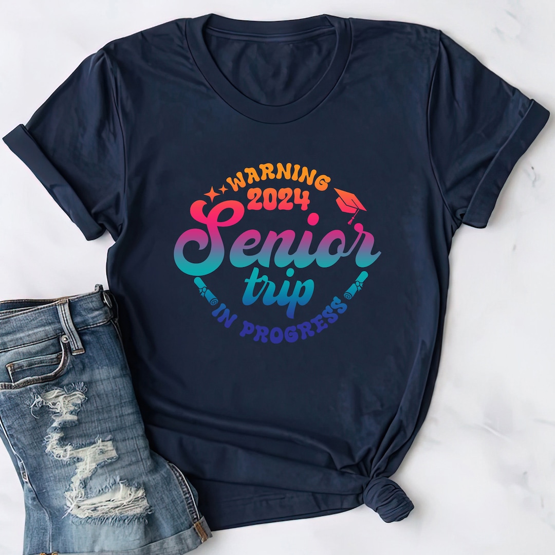 Warning Senior Trip in Progress Shirt, Graduation Trip Shirt, Family ...