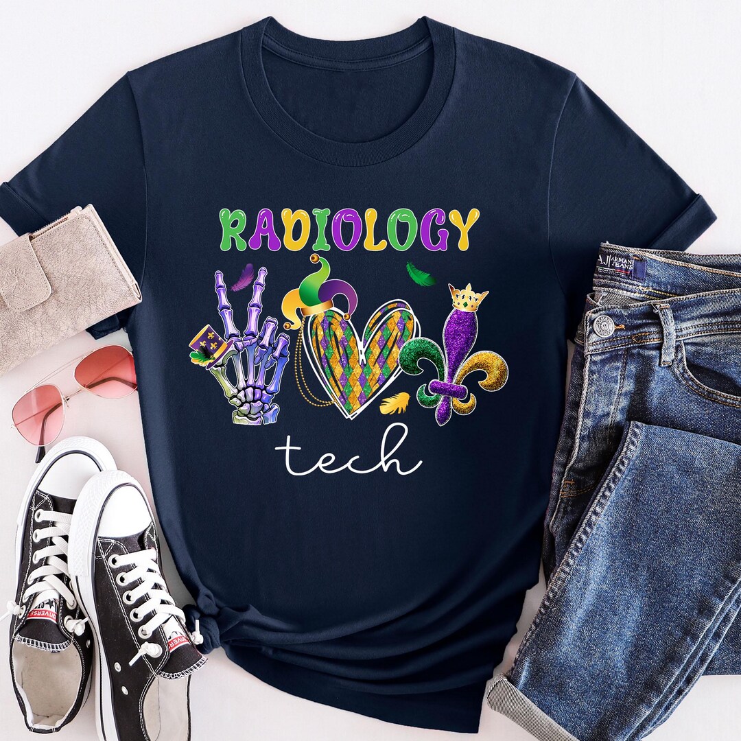 Mardi Gras Radiology Tech Shirt, Rad Tech Shirt, Fat Tuesday Tee ...