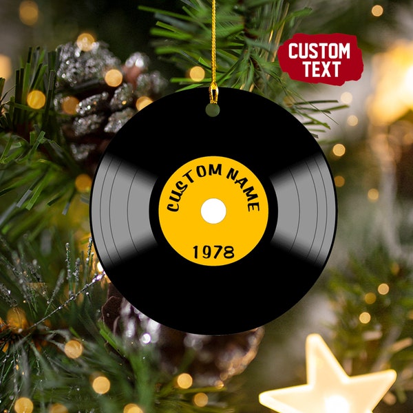 Vinyl Record Christmas Ornament - Etsy