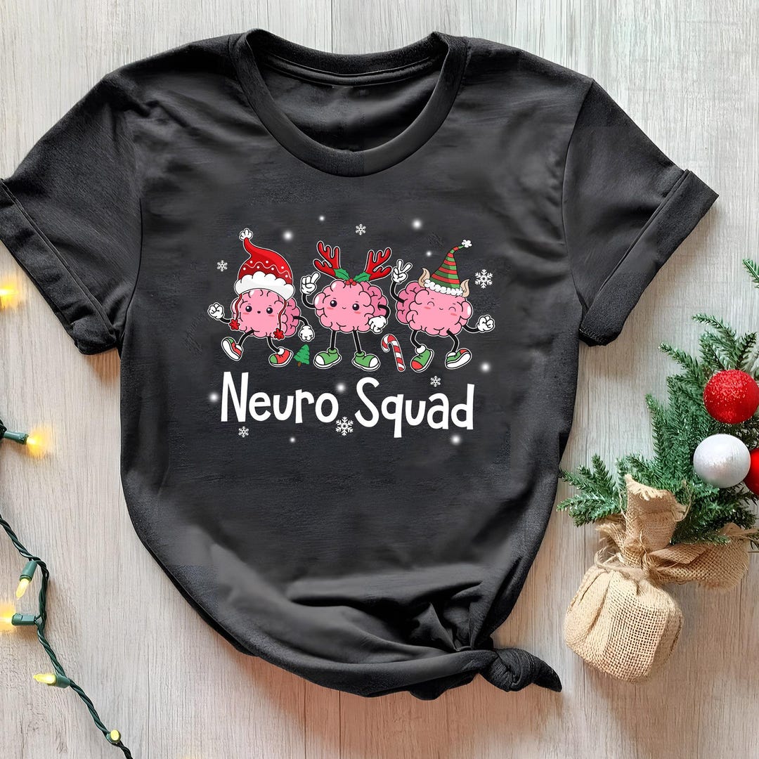 Neuro Squad Christmas Shirt, Neuroscience Tee, Neurology Squad Shirt ...