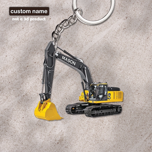Construction Keychain - Etsy