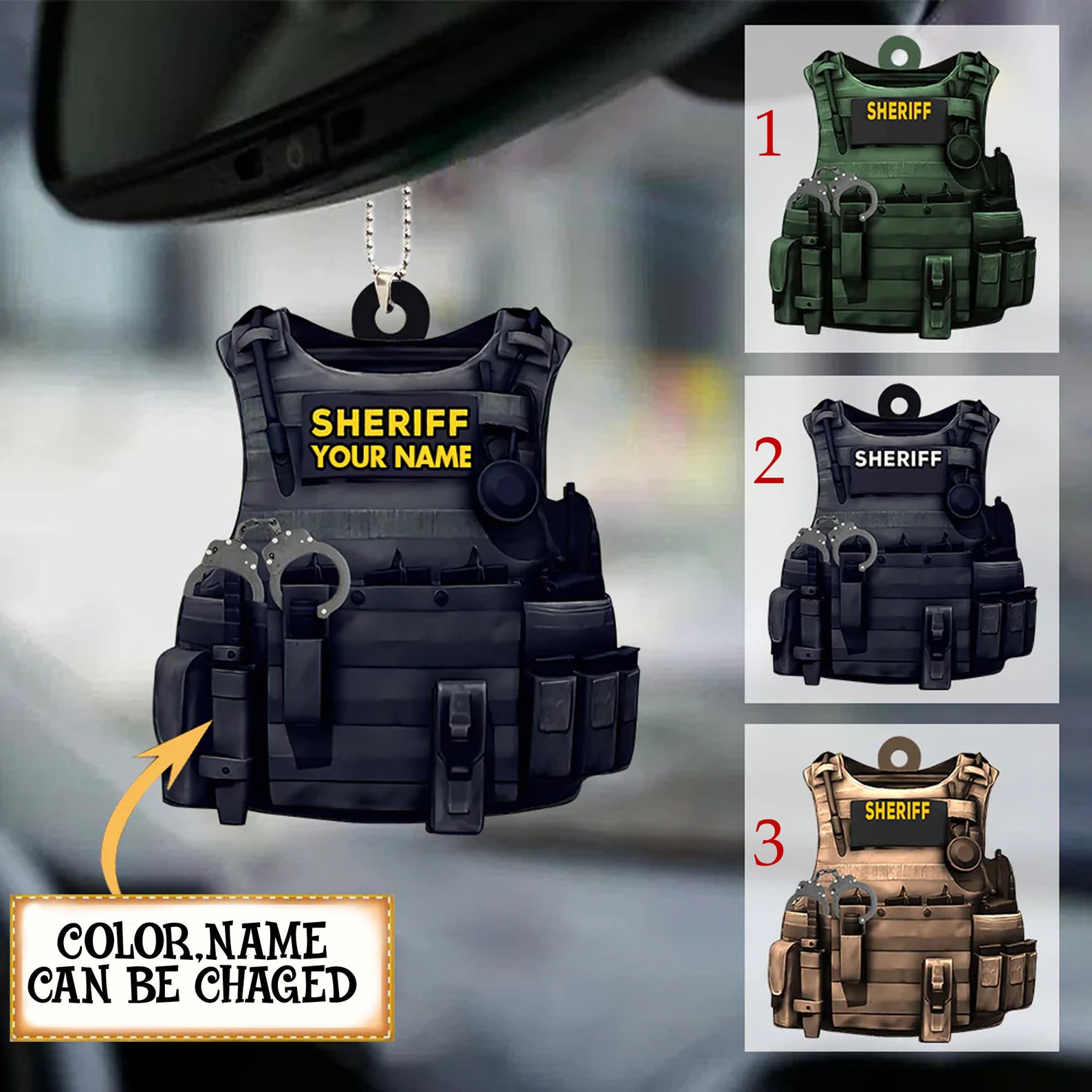 Personalized Police Bulletproof Vest, Sheriff Uniform, Police Uniform ...