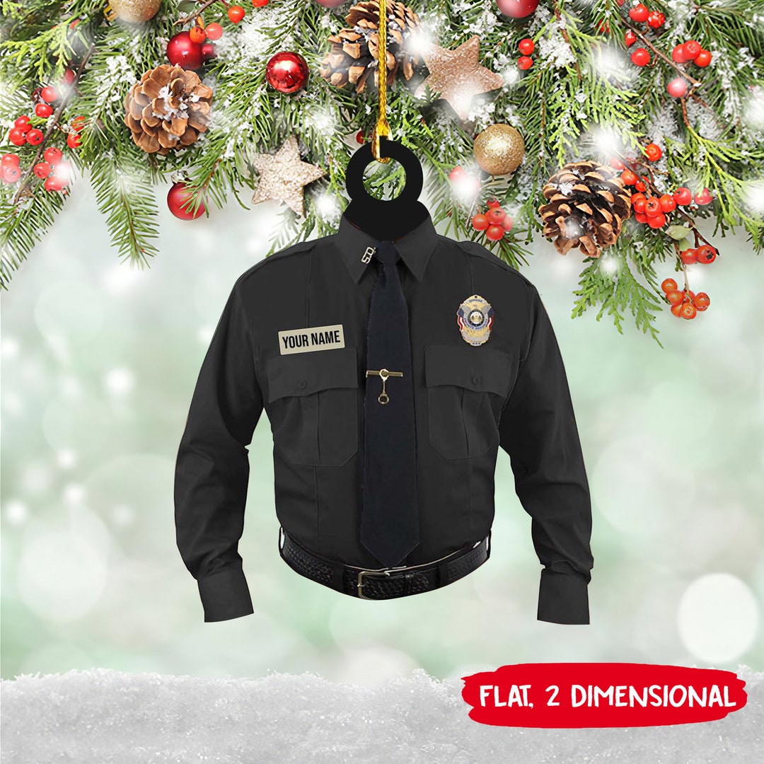 Personalized Correctional Officer Uniform 2D Christmas Ornament - Etsy