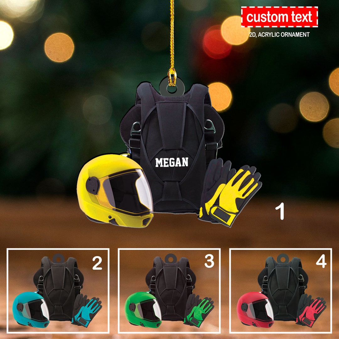 Skydiving Gear Christmas Ornament, 2D Acrylic Ornament, Skydiving ...