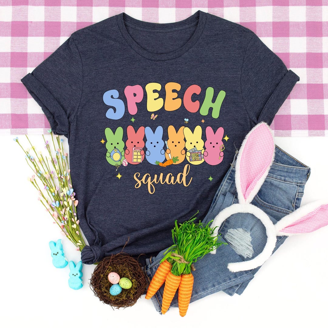 Easter Speech Squad Shirt, SLP Peeps Shirt, Speech Language Pathologist ...