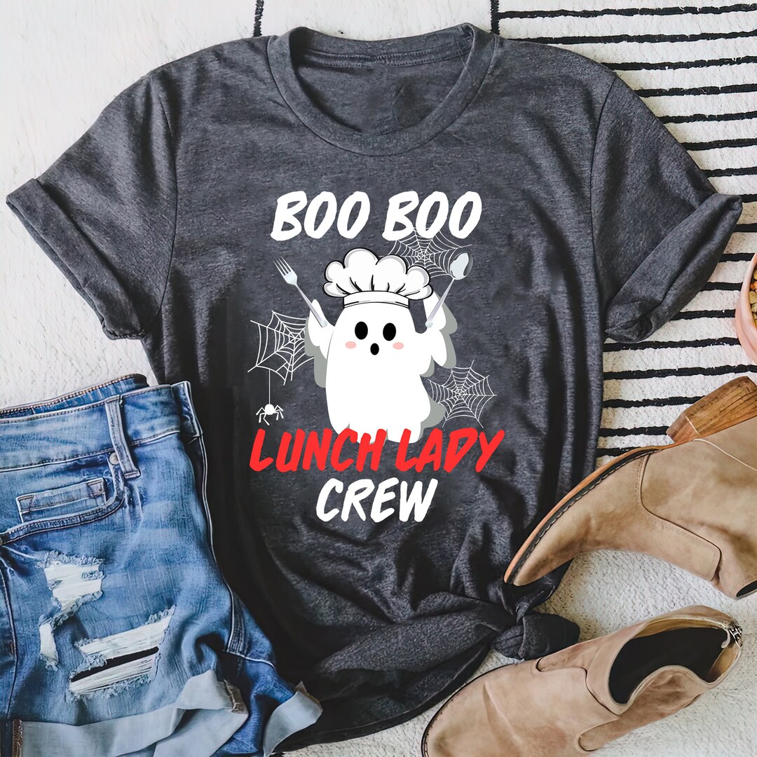 Boo Boo Lunch Lady Crew Shirt, Halloween Lunch Lady Shirt, Funny Lunch ...