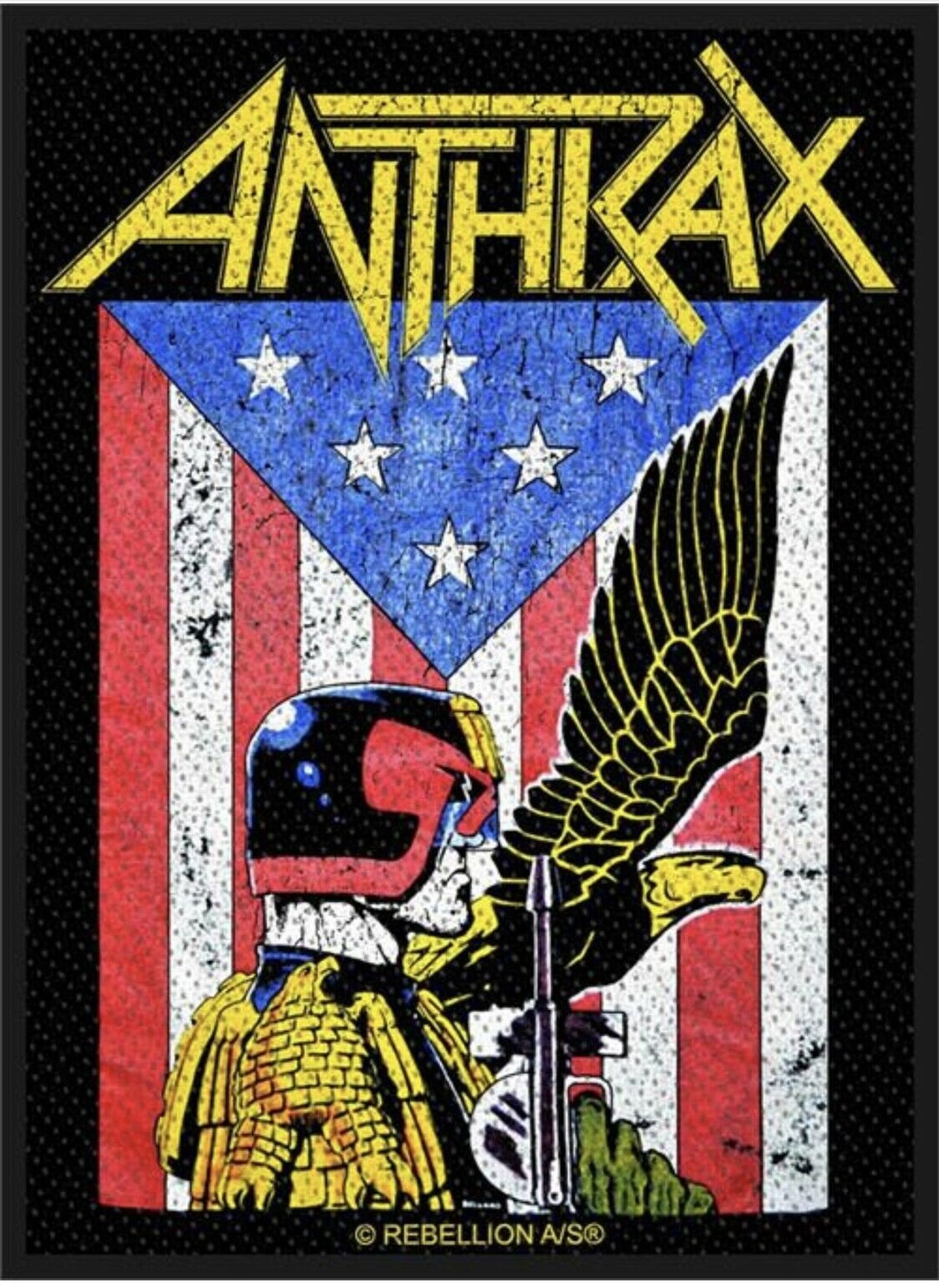 Anthrax Judge Dredd Woven Patch A089P - Etsy